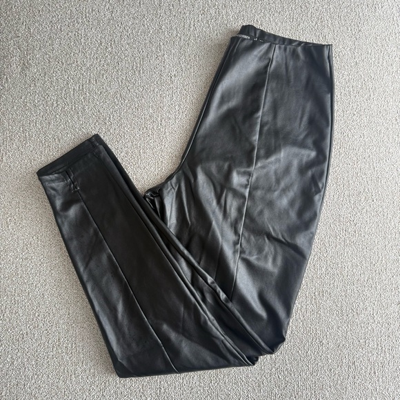 Missguided | Pants & Jumpsuits | Missguided Black Faux Leather Leggings ...